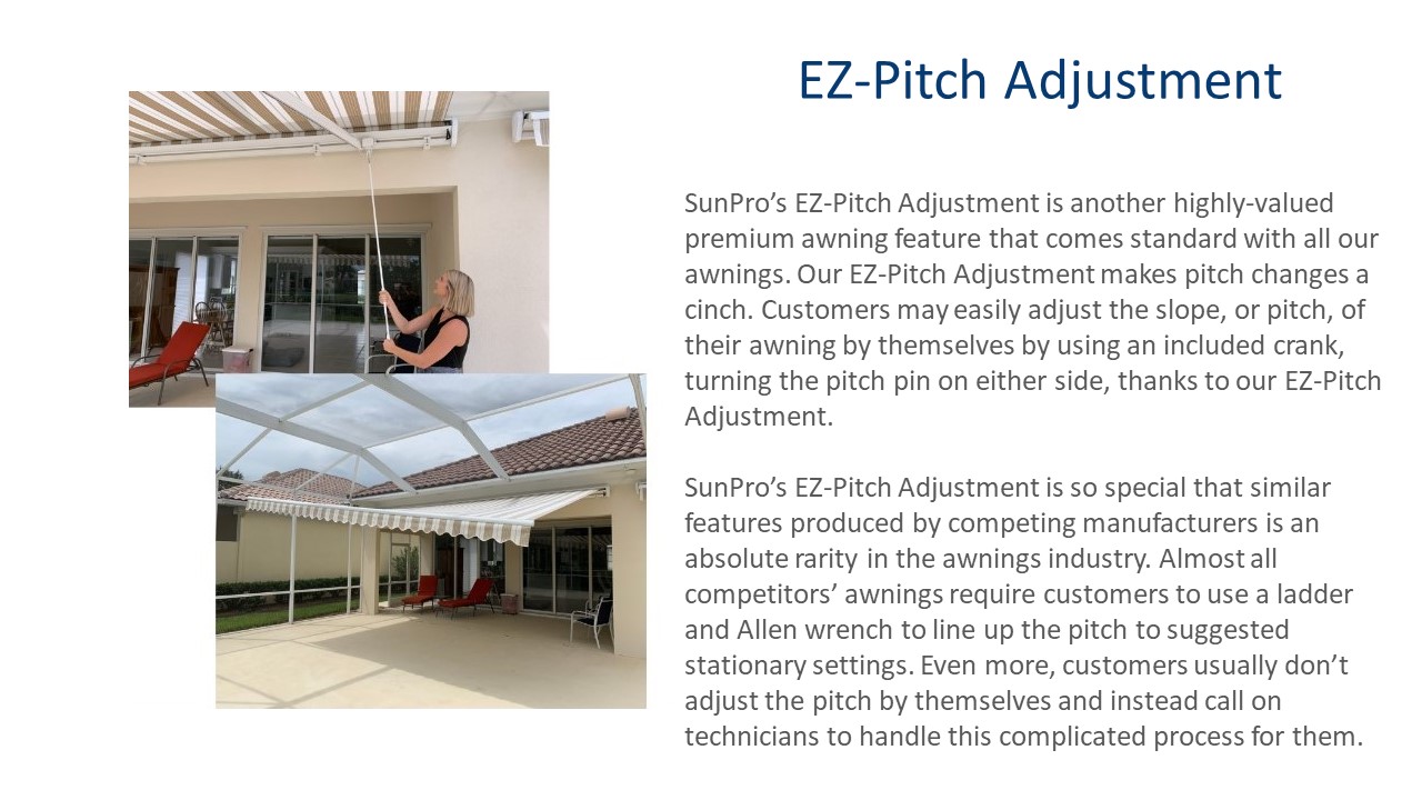 SunPro Retractable Awnings – Eddy Storm Protection